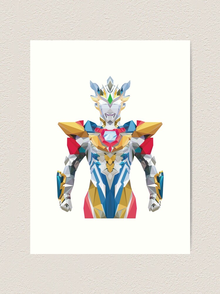 "Ultraman Z Delta Rise Claw (Low Poly Style)" Art Print for Sale by ...