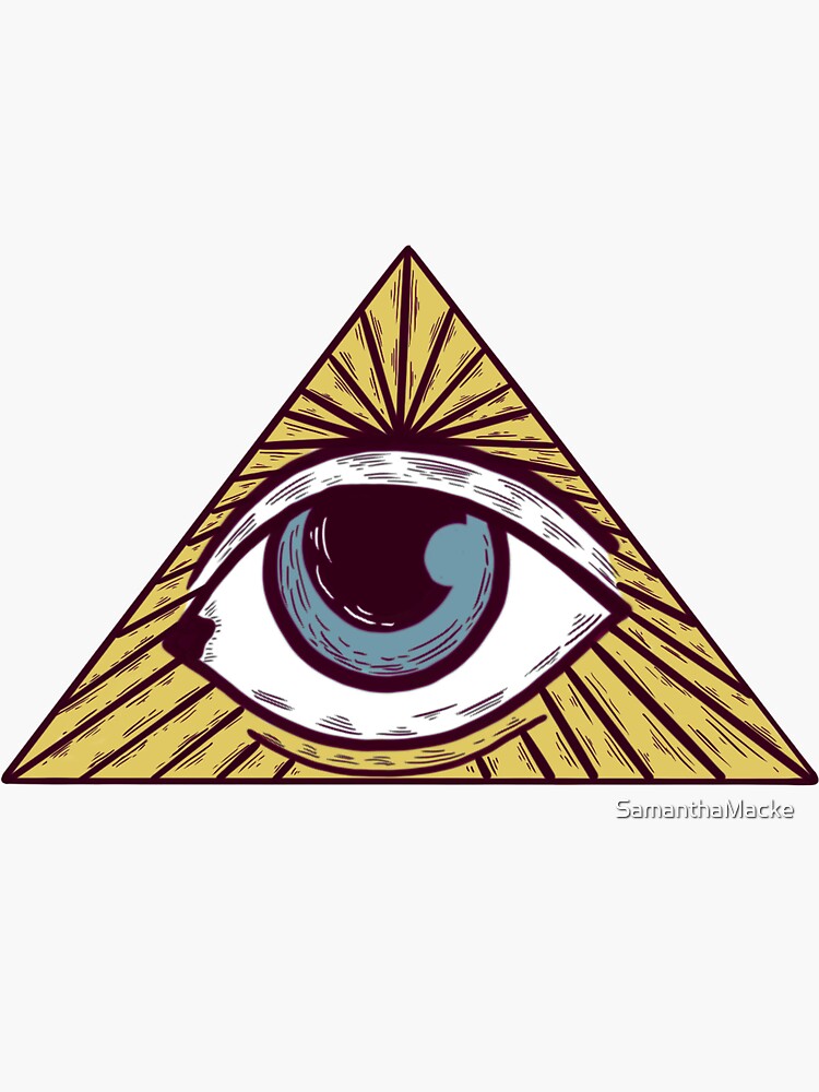 "All Seeing Eye" Sticker for Sale by SamanthaMacke | Redbubble