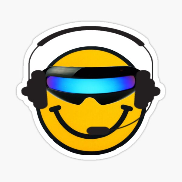 "Smiley face VR" Sticker by GeekPopDesigns | Redbubble