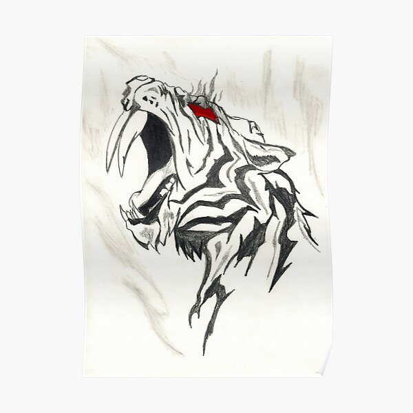 "Saber Tooth Tiger" Poster by PsychoLetterman | Redbubble