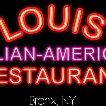 "Louis Italian-American Restaurant" Sticker for Sale by TeeArcade84 ...