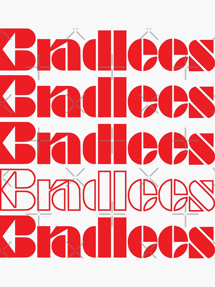 "Bradlees Department Store" Sticker for Sale by TeeArcade84 | Redbubble