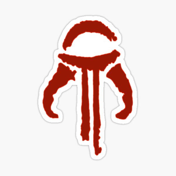 "Secret Mandalorian Covert Insignia" Sticker for Sale by Fluctuate ...