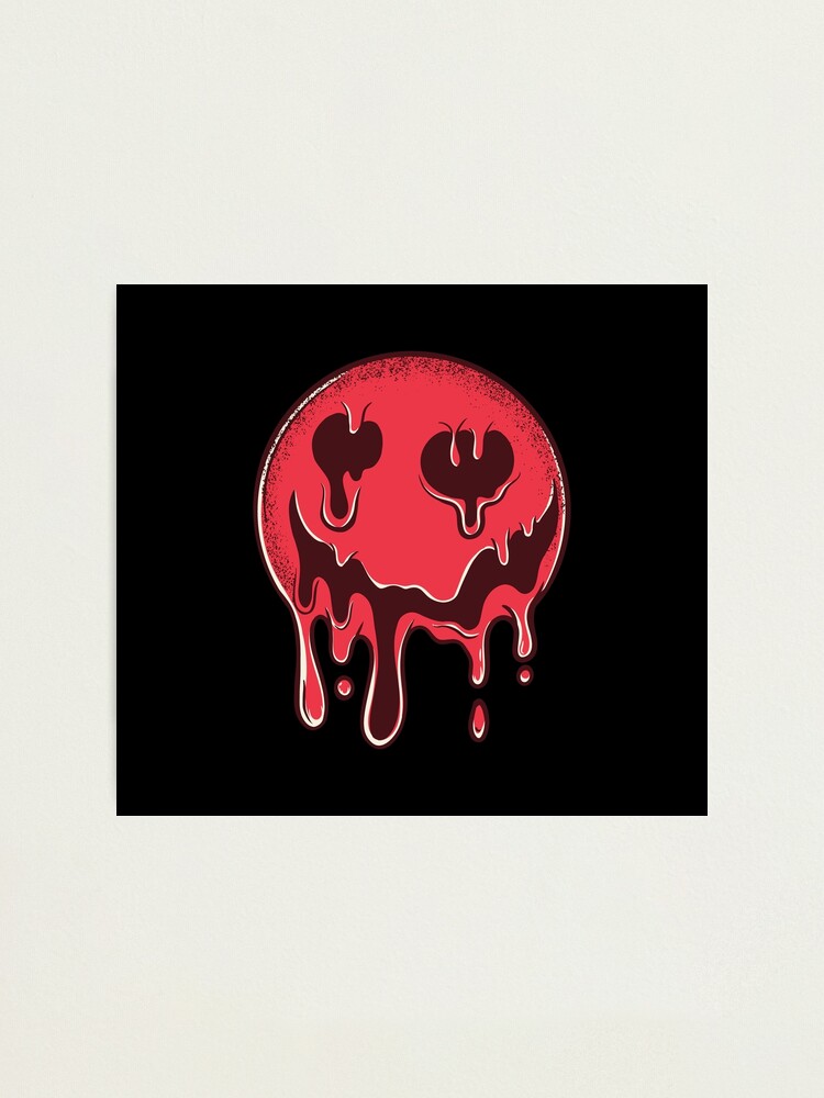 Lámina fotográfica «Camiseta y pegatinas de la colección Red Drippy ...