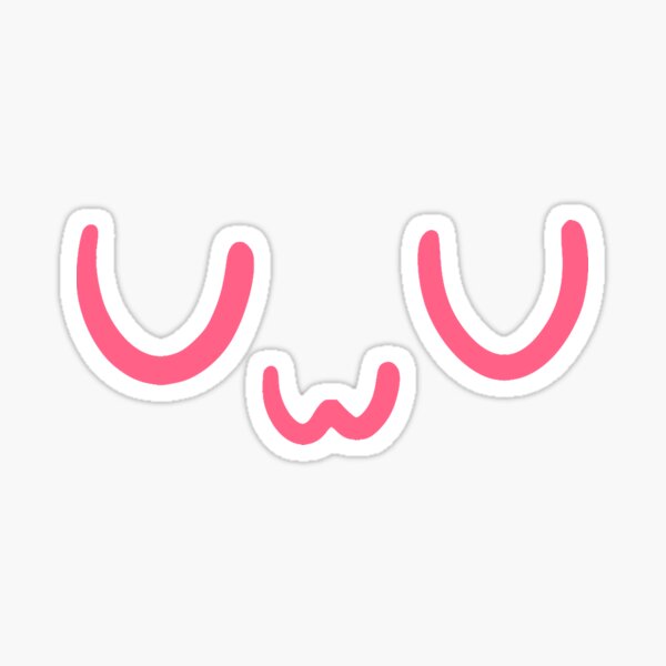 "UwU PINK!" Sticker by UwUgirlco | Redbubble