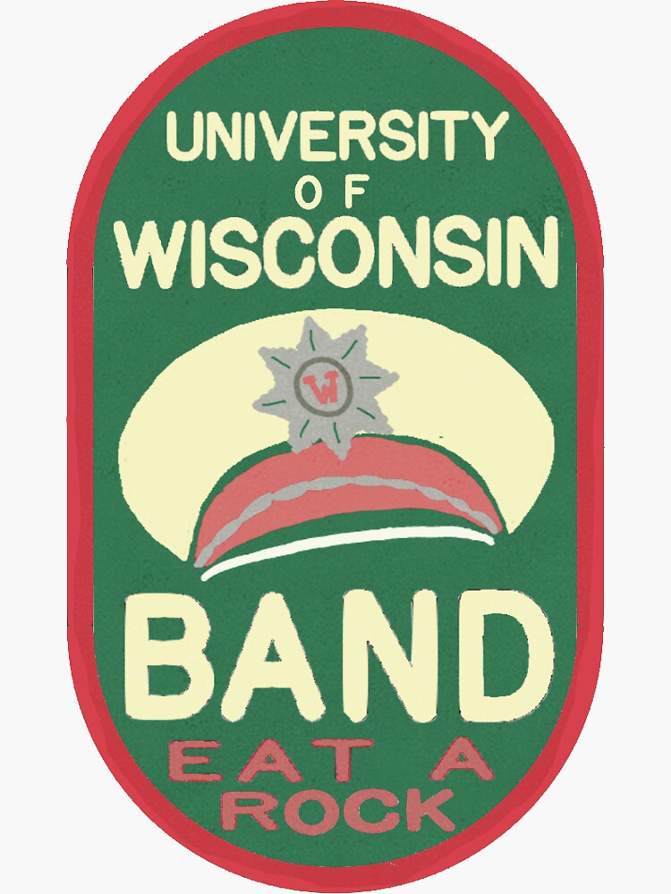 "Eat a Rock!" Sticker for Sale by lankyluke8 | Redbubble