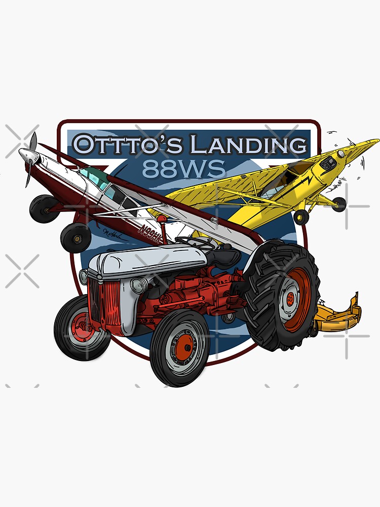 "Otto's Landing" Sticker for Sale by Statepallets | Redbubble