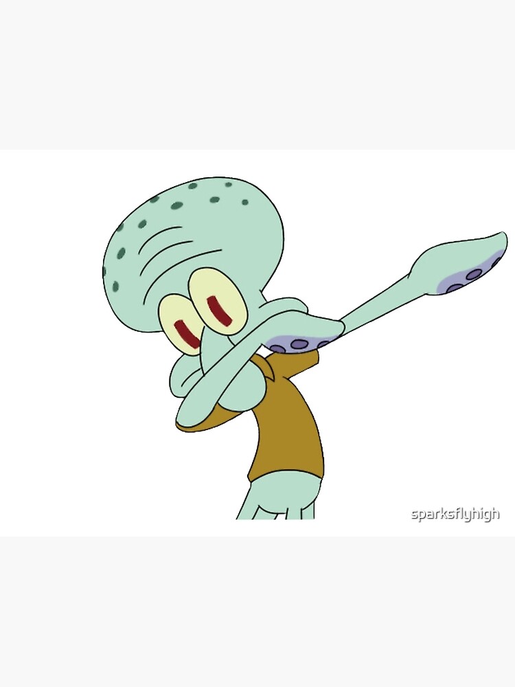 "Squidward Dab" Photographic Print for Sale by sparksflyhigh | Redbubble
