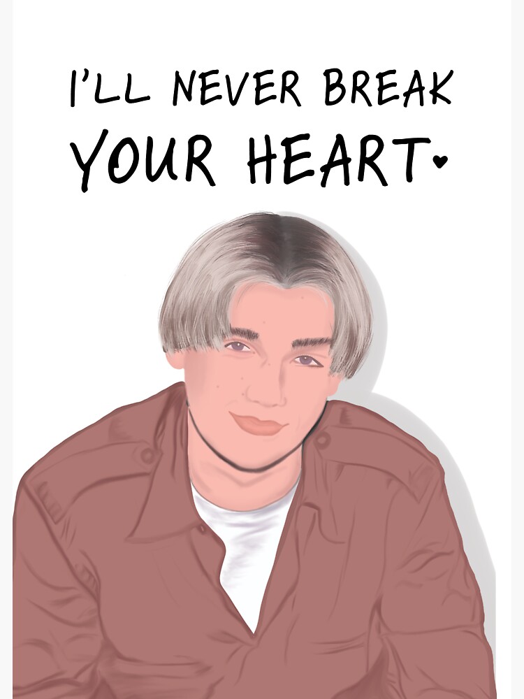 "Nick Carter I'll Never Break Your Heart" Sticker for Sale by danica ...