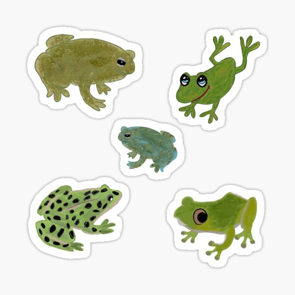 "CUTE FROGS PACK" Sticker by sentha | Redbubble