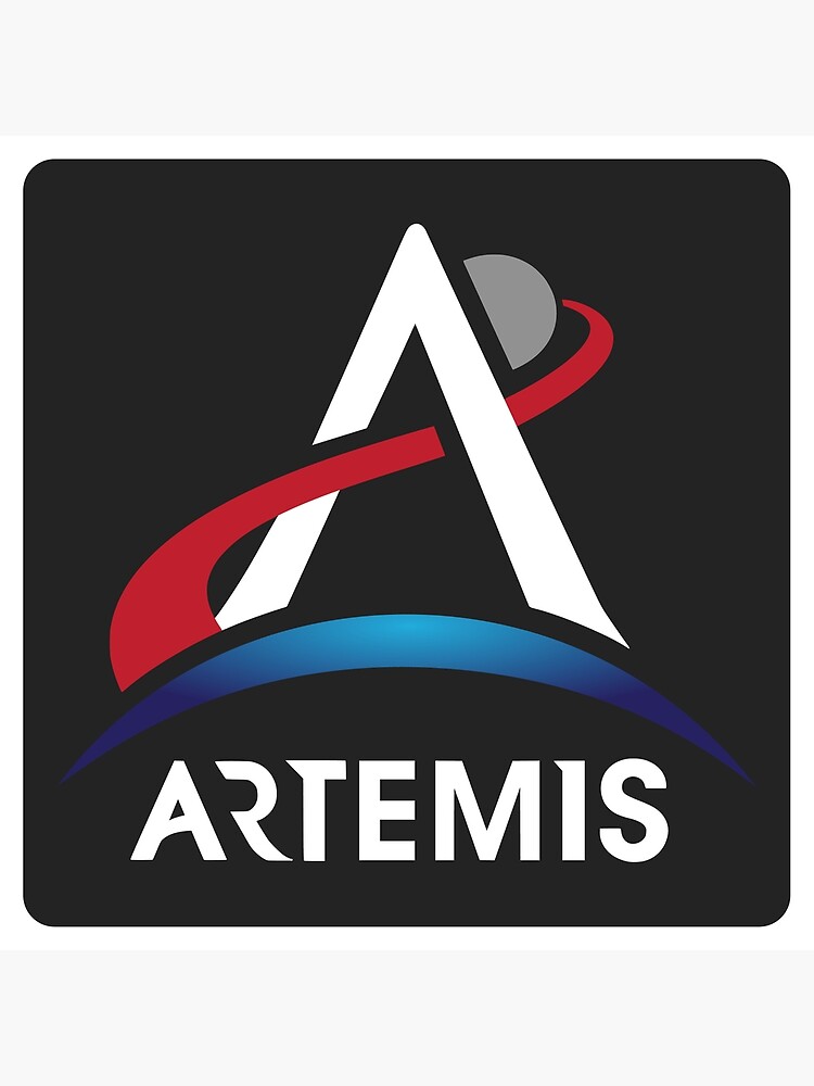 "Artemis Program Logo with black background" Poster for Sale by ...