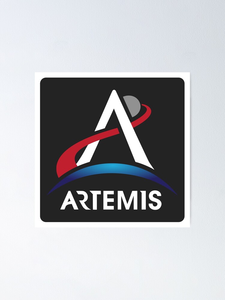 "Artemis Program Logo with black background" Poster for Sale by ...