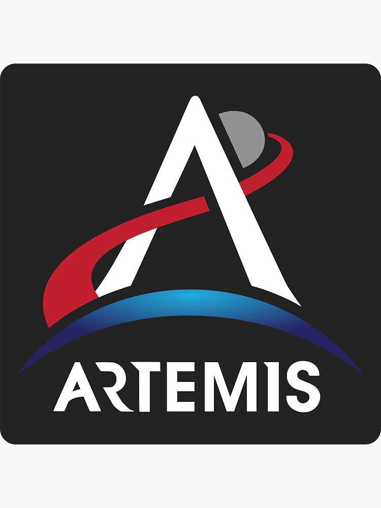 "Artemis Program Logo with black background" Sticker for Sale by ...