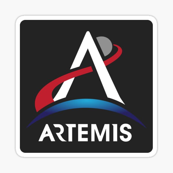 "Artemis Program Logo with black background" Sticker for Sale by ...