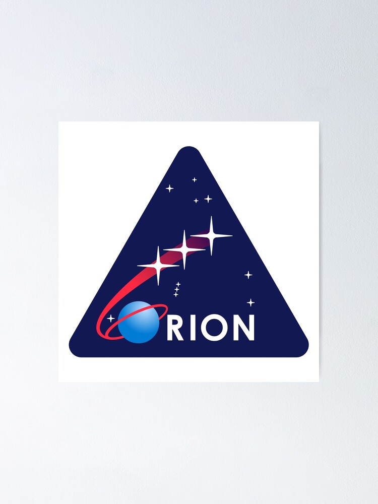 "Orion Spacecraft Logo" Poster for Sale by SpaceLlamas | Redbubble