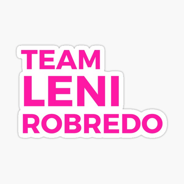 "Team Leni Robredo" Sticker for Sale by cogallardo | Redbubble