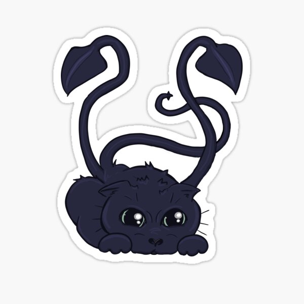 "Displacer Kitty (Ferocious Pose)" Sticker for Sale by jupiterjazzart ...