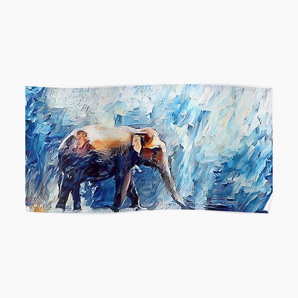 "Elephant painting By Art Genix" Poster by SanatJha | Redbubble