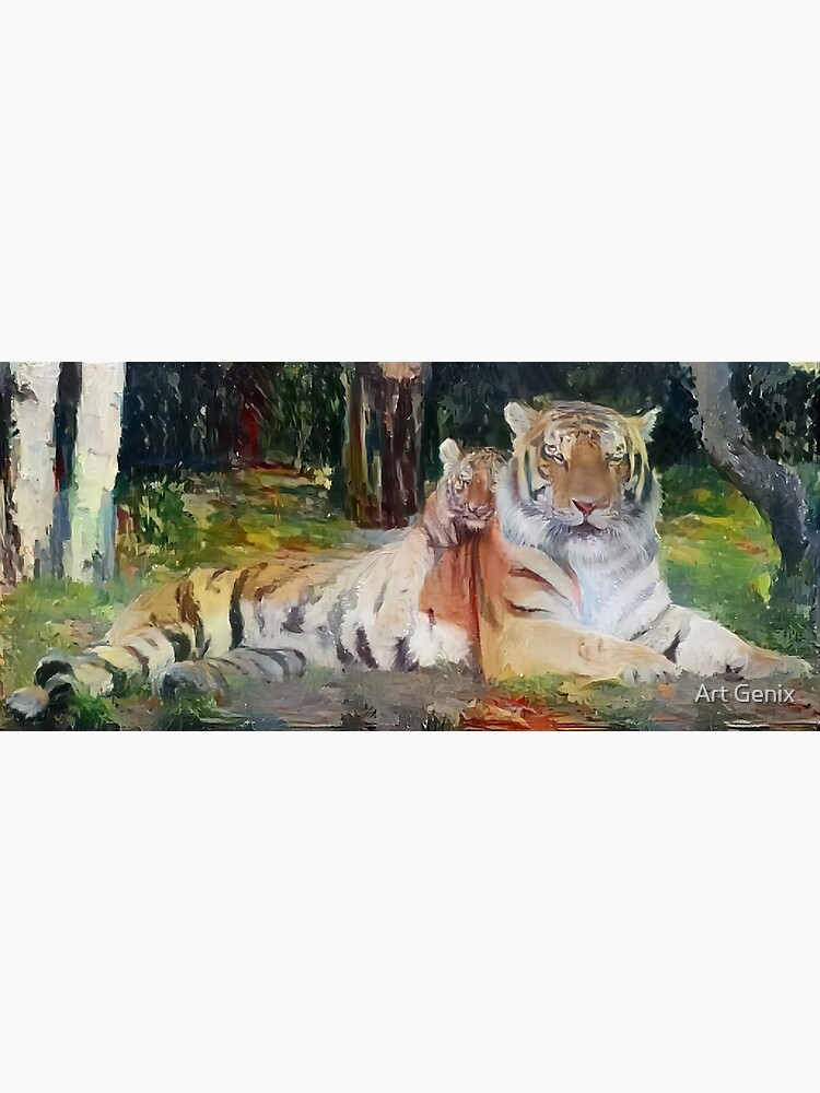 "A Tiger Painting By Art Genix" Poster for Sale by SanatJha | Redbubble