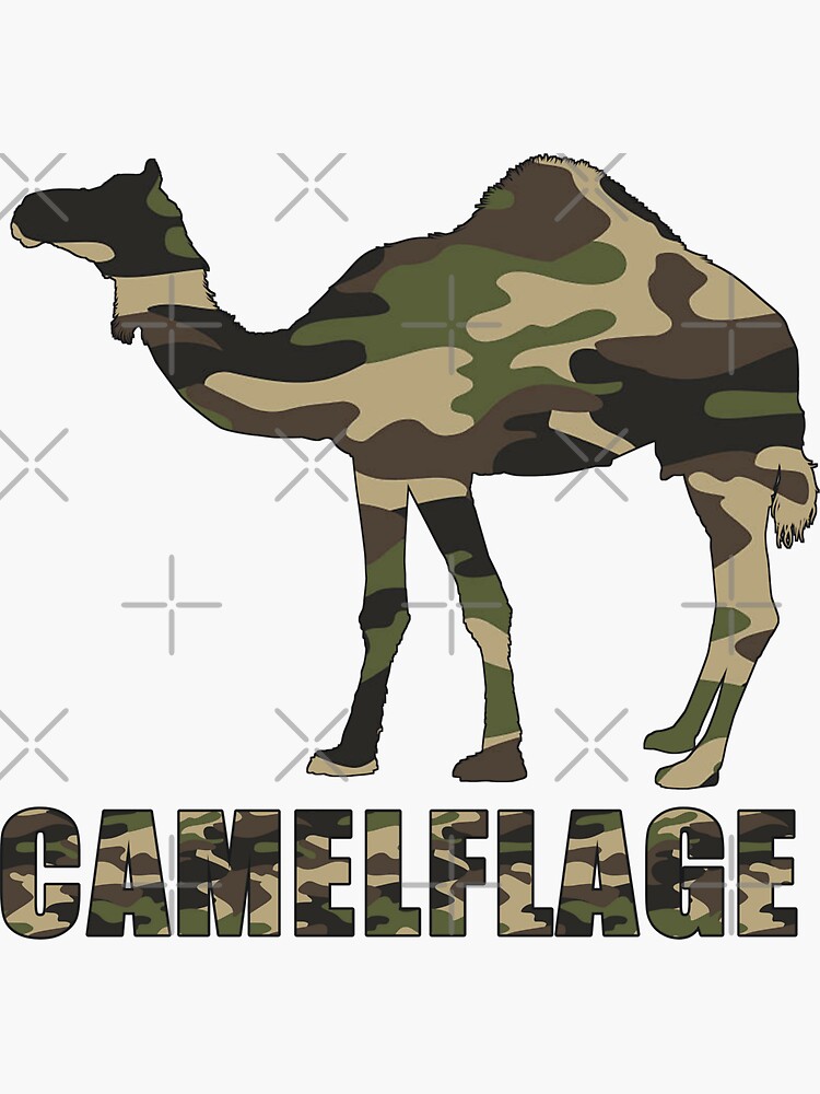 "Camelflage" Sticker for Sale by Tema01 | Redbubble