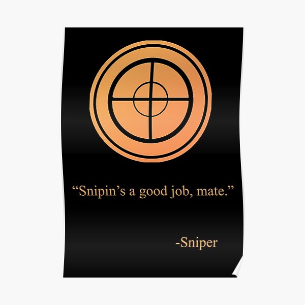 "TF2 Sniper Emblem" Poster by TheNothin10 | Redbubble