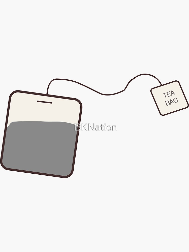 "Tea Bag" Sticker for Sale by BKNation | Redbubble