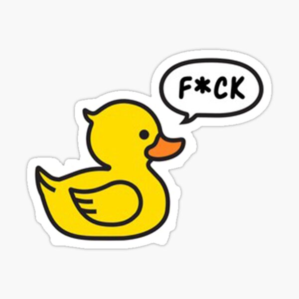 "Angry Duck" Sticker for Sale by Tom-Mathias | Redbubble
