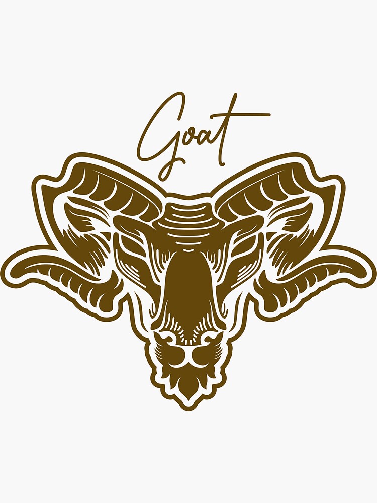 "Fierce goat" Sticker for Sale by Artudindesign | Redbubble