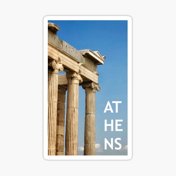 "Acropolis of Athens, Greece" Sticker by N-MC | Redbubble