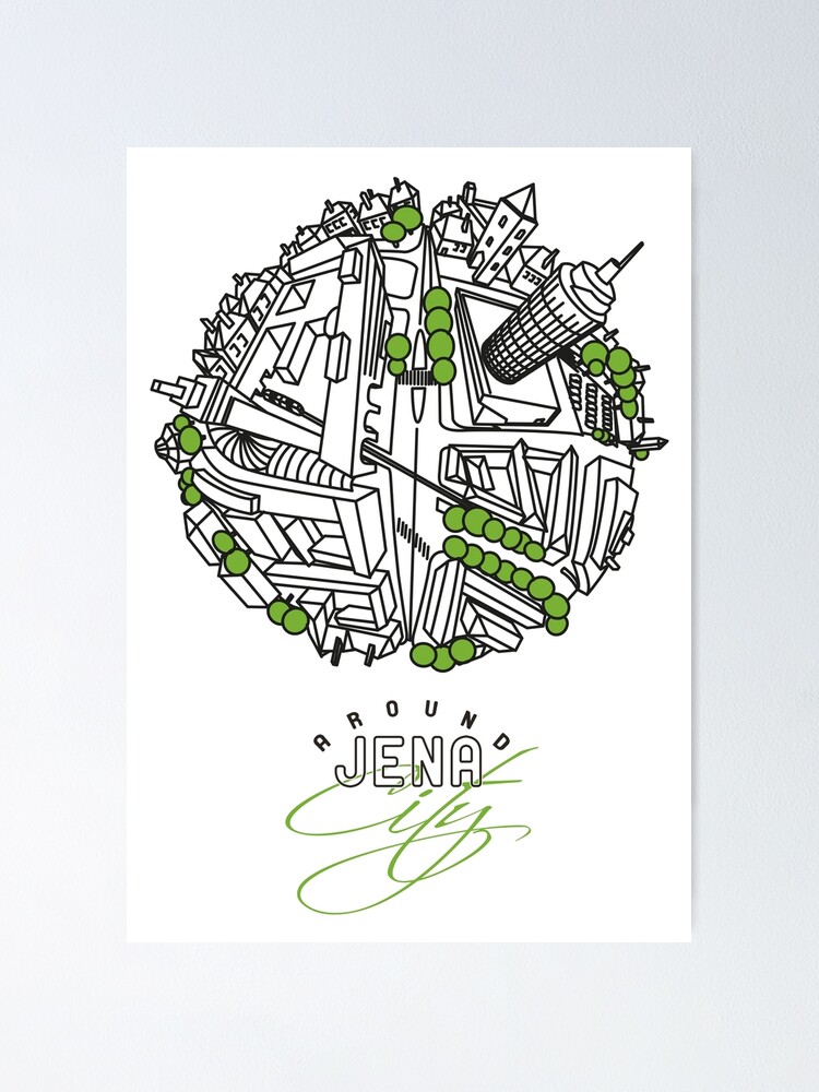 "Jena-City" Poster for Sale by HEIMATKIOSK | Redbubble