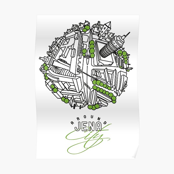 "Jena-City" Poster for Sale by HEIMATKIOSK | Redbubble