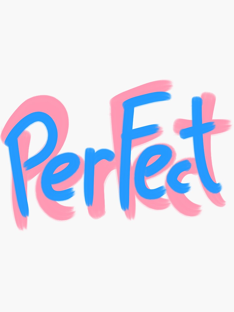 "Perfect quote design" Sticker by Spelling-tree | Redbubble