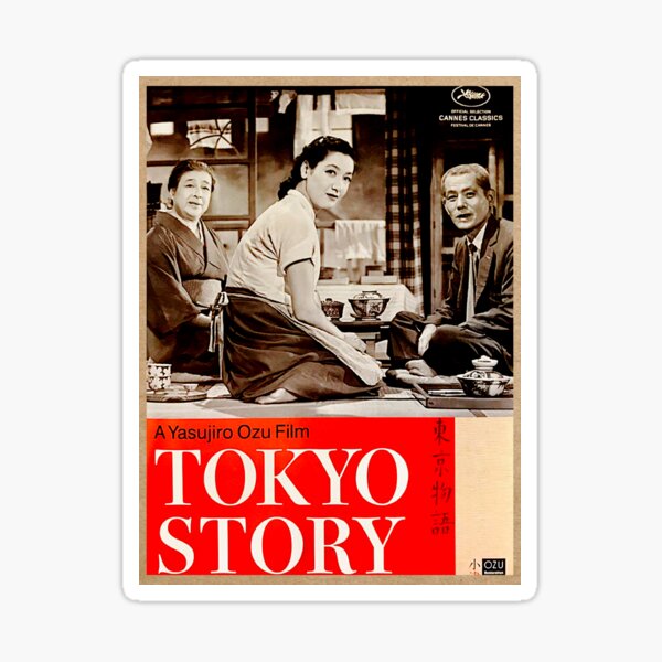 "Tokyo Story Poster" Sticker for Sale by Cuttintees | Redbubble