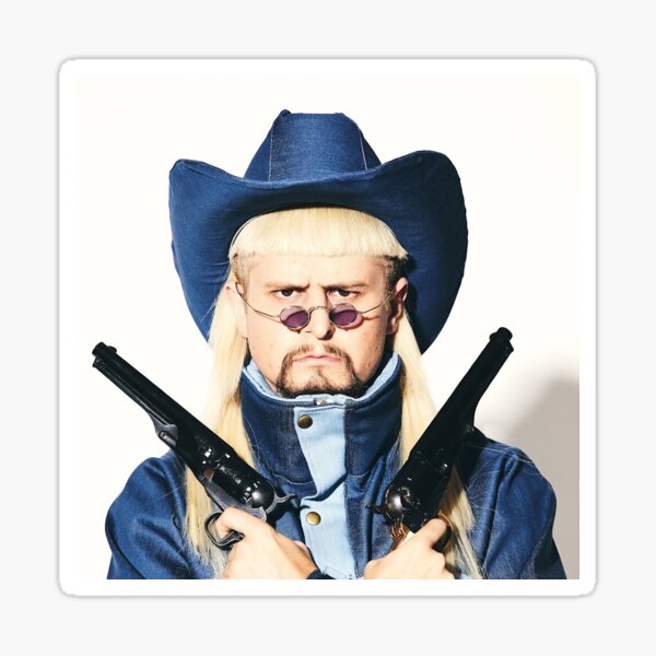 "OLIVER TREE COWBOY GUNS" Sticker for Sale by emilymaeparker | Redbubble