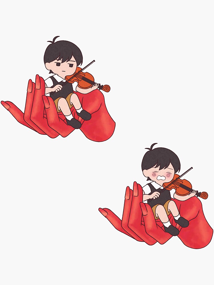 "Omori Sunny Violin Sticker Set" Sticker for Sale by haninichuu | Redbubble