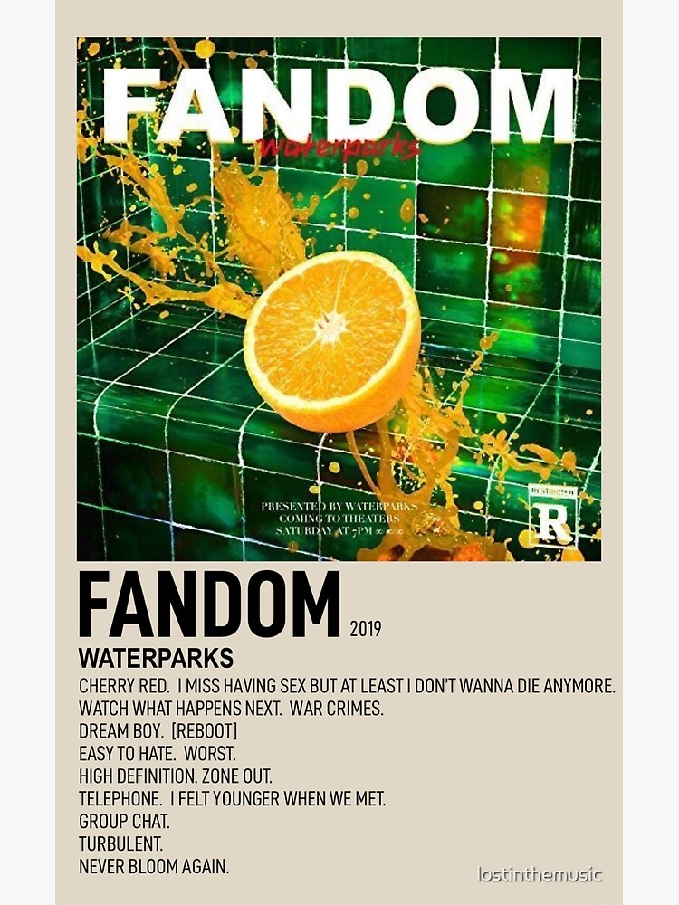 Waterparks fandom poster Premium Matte Vertical Poster sold by Emma ...