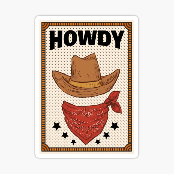 "howdy doody cowboy" Sticker for Sale by RashadsMarket | Redbubble