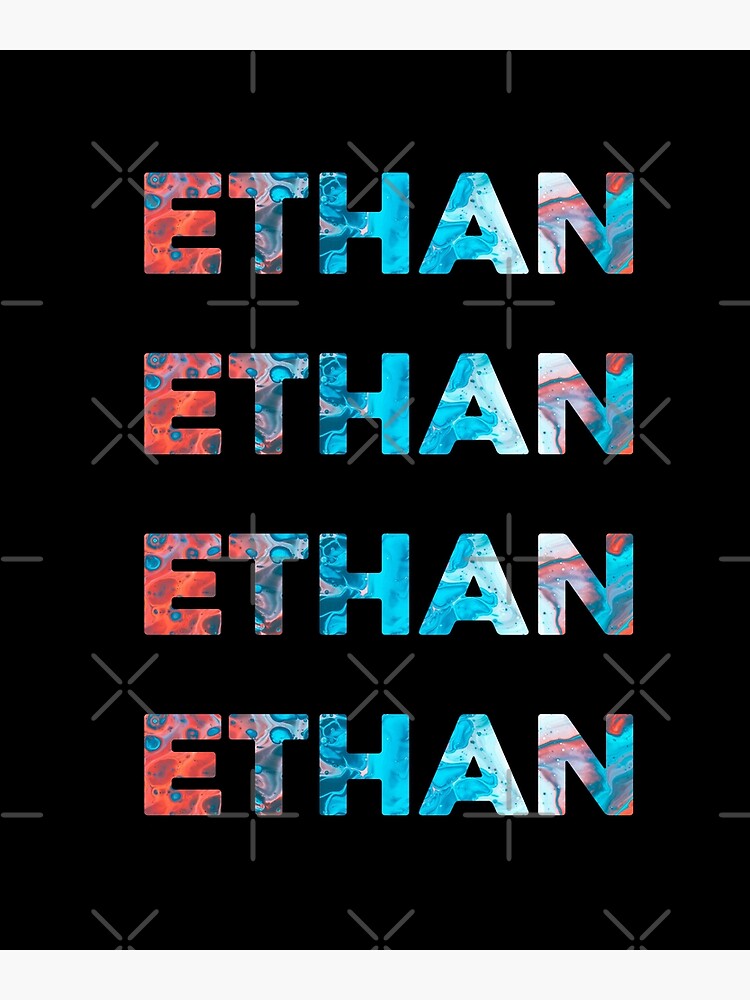 "Ethan name " Poster by isko-karan | Redbubble