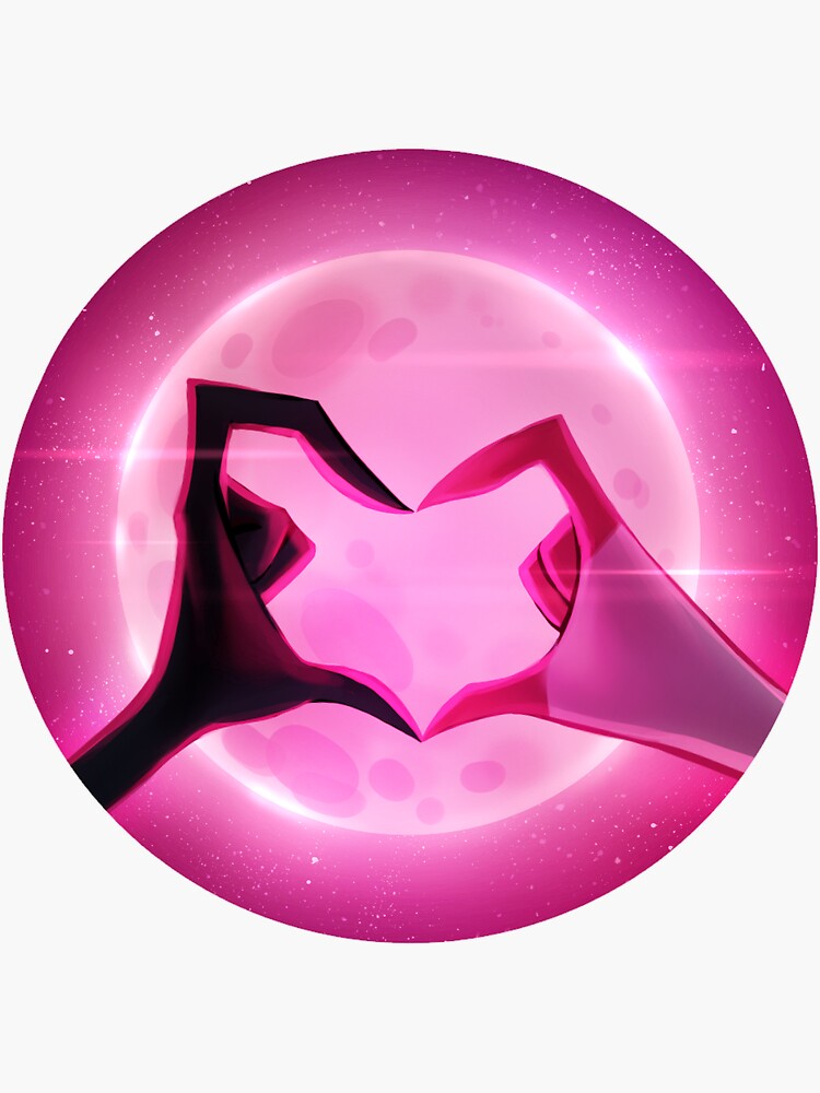 "Stolitz - Pink Moon" Sticker by SleepyCrowl | Redbubble