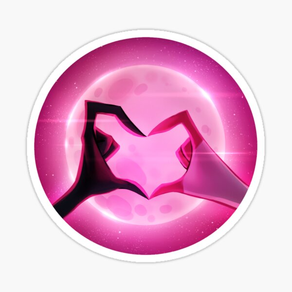 "Stolitz - Pink Moon" Sticker by SleepyCrowl | Redbubble