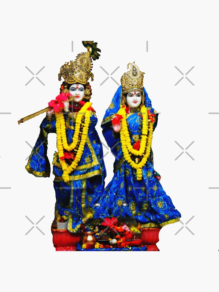 "Shree Radha Krishna" Sticker by VeenaNair23 | Redbubble