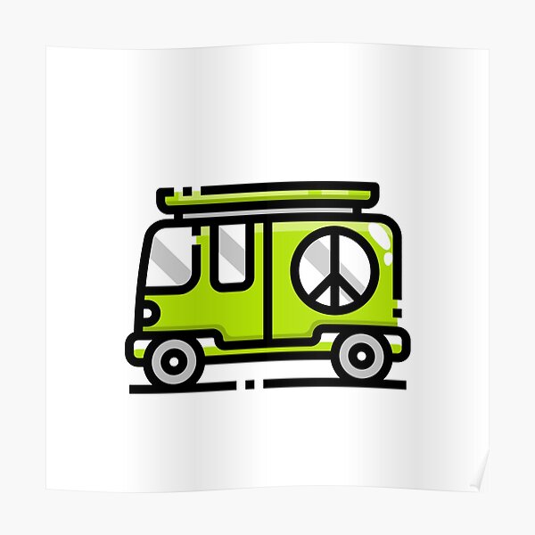 "Van Life logo design" Poster for Sale by EmilienPons | Redbubble
