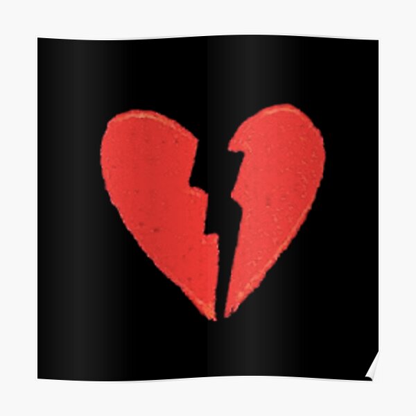 "Broken heart" Poster for Sale by Makisat | Redbubble
