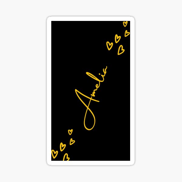 "Amelia" Sticker for Sale by boki987 | Redbubble