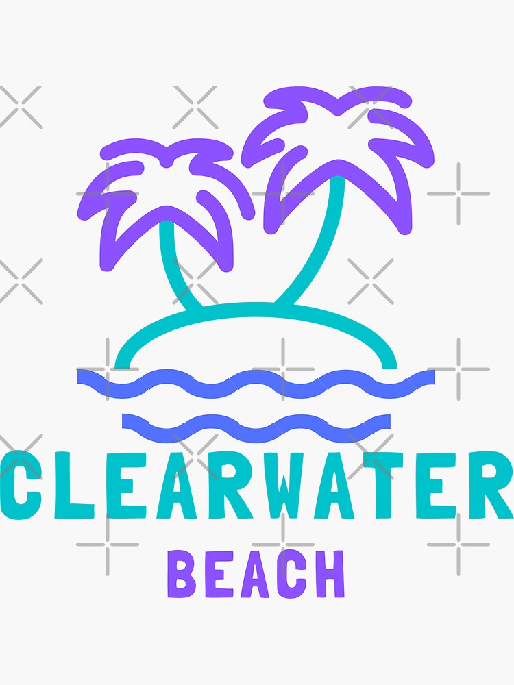 "Clearwater beach Florida" Sticker for Sale by designArt95 | Redbubble