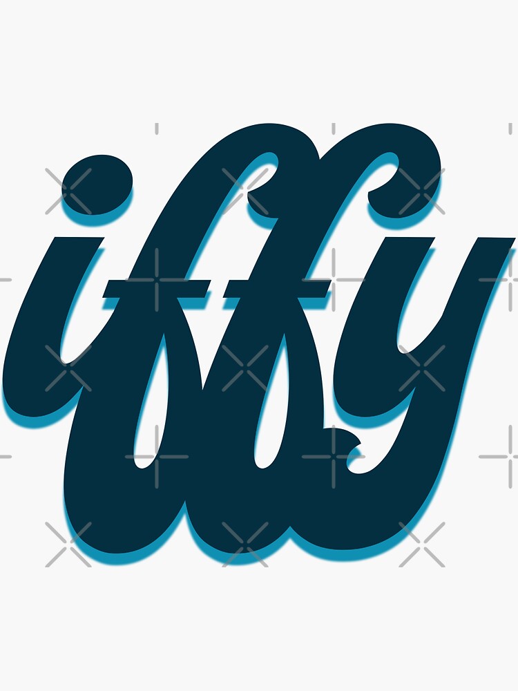 "iffy" Sticker for Sale by vbsartwork | Redbubble