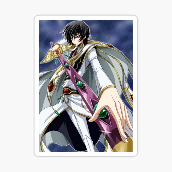 "Lelouch Lamperouge Britannia Code Geass" Sticker for Sale by delfinart ...