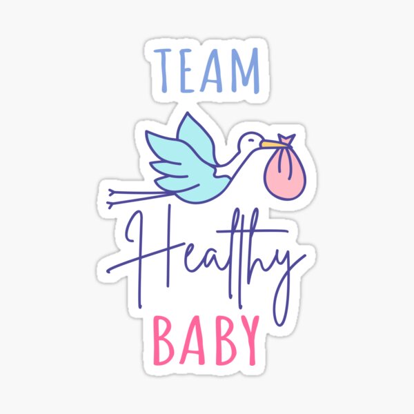 "Team Healthy Baby I - Pregnancy Baby Shower" Sticker for Sale by lemon ...