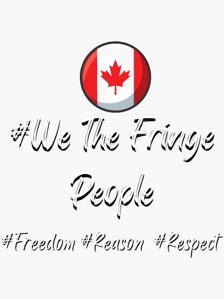 "Fringe People of Canada" Sticker by TMMDI | Redbubble