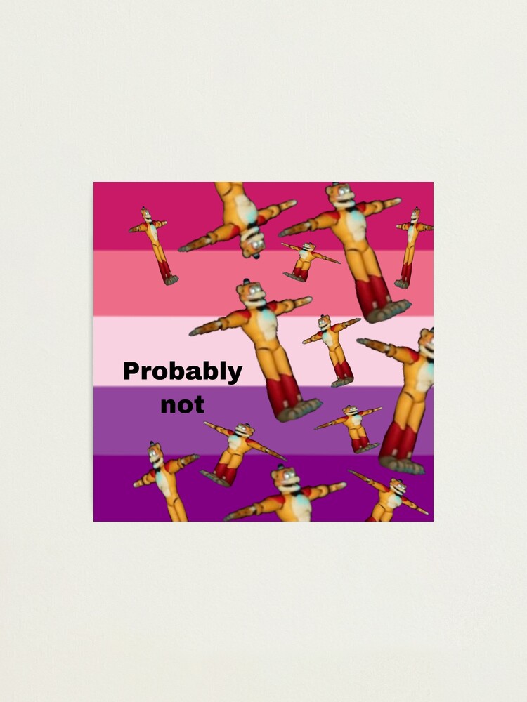 "Glamrock Freddy Fazbear Aceflux Pride Flag" Photographic Print by ...